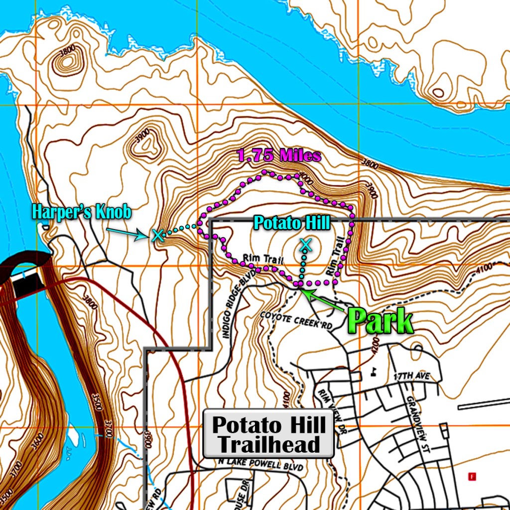 POTATO HILL LOOP - PAGE ARIZONA - GLEN CANYON - LAKE POWELL - GRAND ...