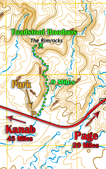 TOADSTOOL HOODOOS - PAGE ARIZONA - GLEN CANYON - LAKE POWELL - GRAND ...