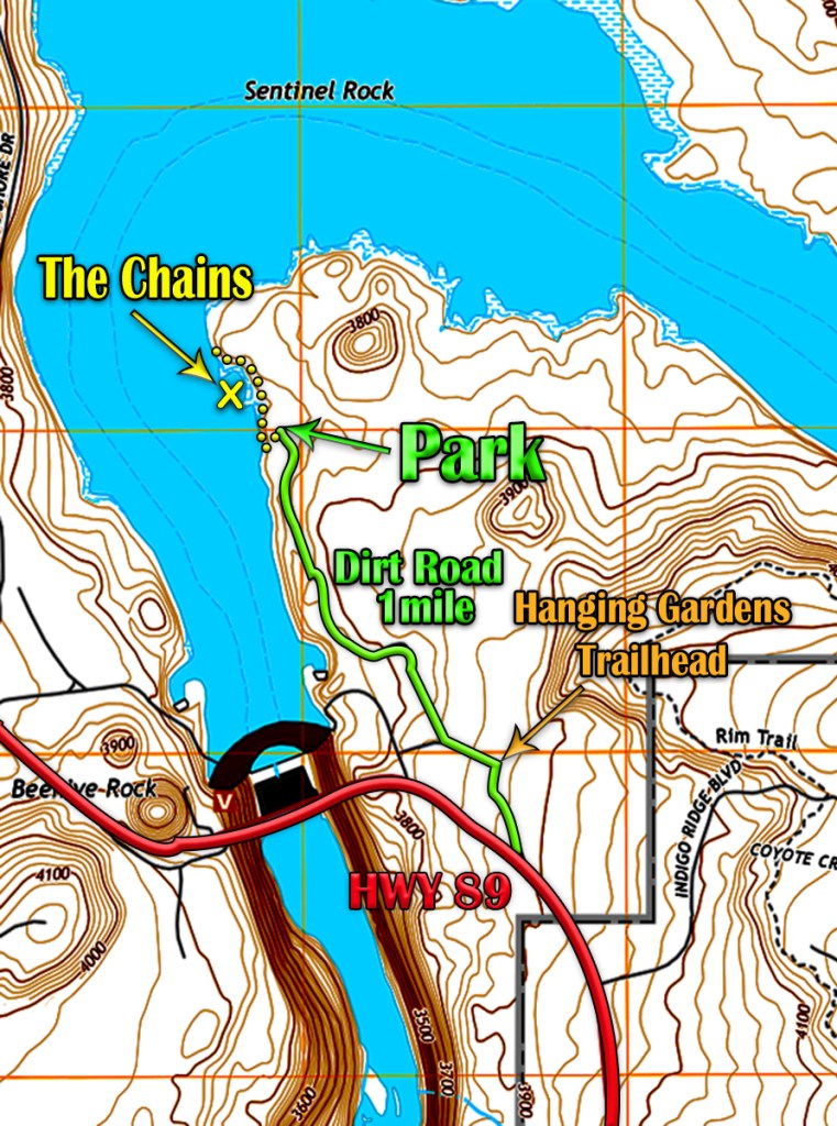 THE CHAINS - PAGE ARIZONA - GLEN CANYON - LAKE POWELL - GRAND STAIRCASE
