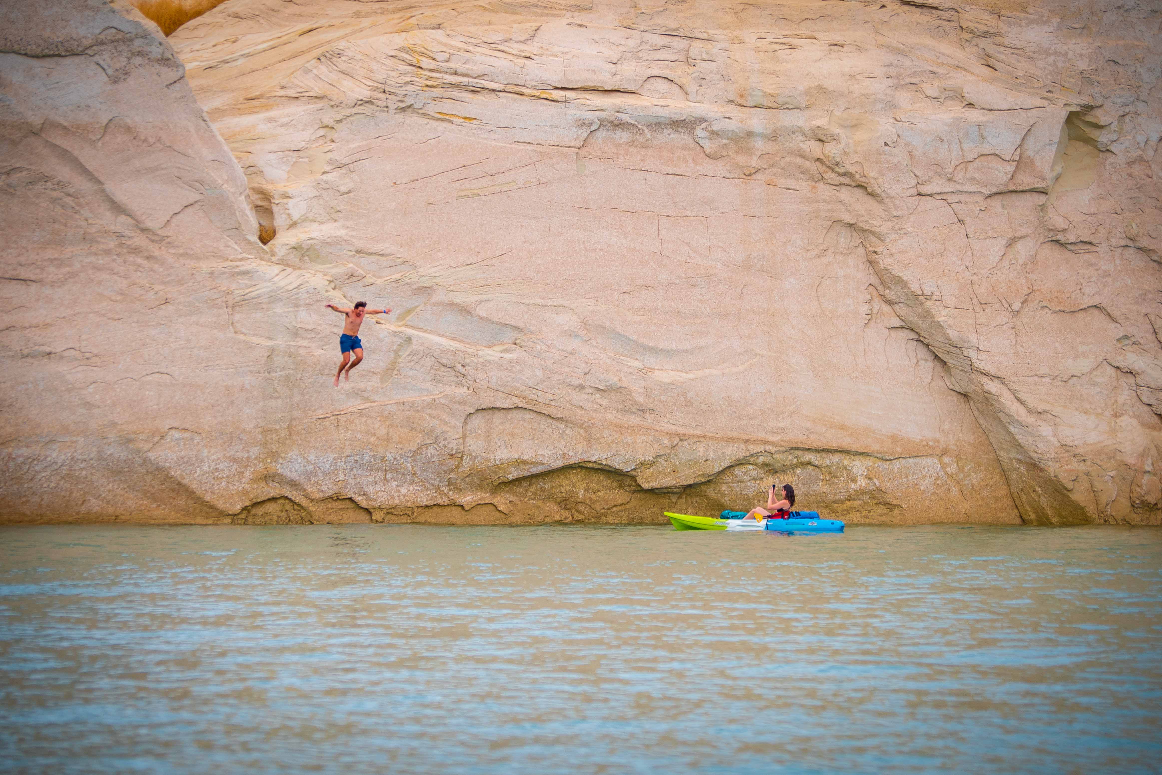 ICE CREAM CANYON KAYAKING - PAGE ARIZONA - GLEN CANYON - LAKE POWELL ...